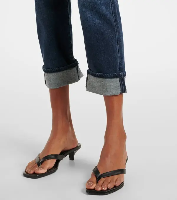 7 For All Mankind Relaxed Skinny Cropped Jeans