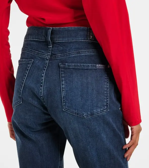 7 For All Mankind Relaxed Skinny Cropped Jeans