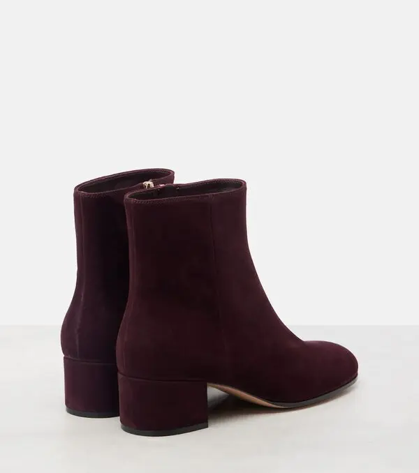 GIANVITO ROSSI Joelle 45 Velvet Ankle Boots