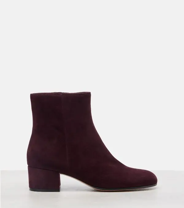 GIANVITO ROSSI Joelle 45 Velvet Ankle Boots