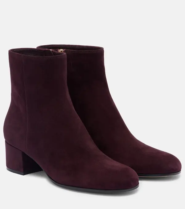 GIANVITO ROSSI Joelle 45 Velvet Ankle Boots