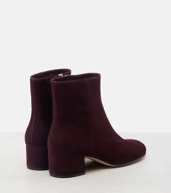 GIANVITO ROSSI Joelle 45 Velvet Ankle Boots