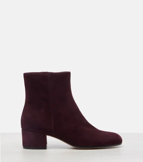GIANVITO ROSSI Joelle 45 Velvet Ankle Boots