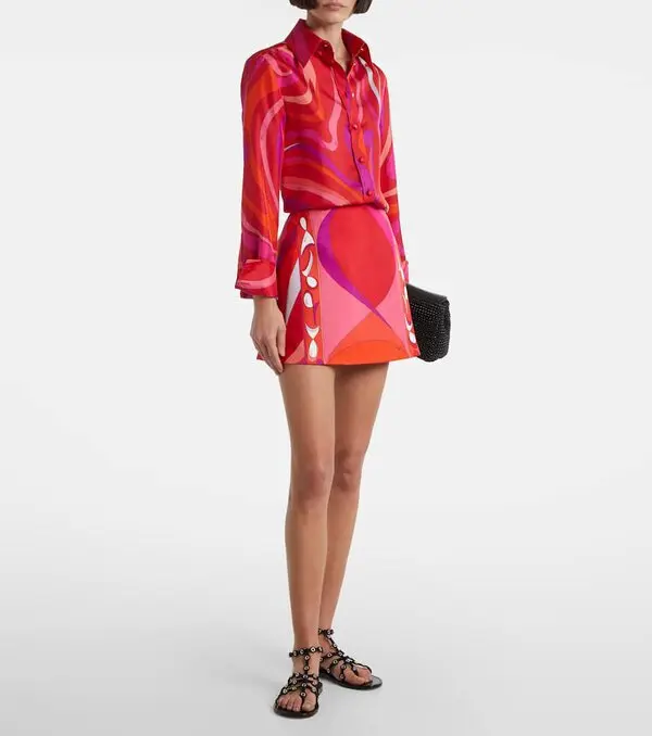 Emilio Pucci Marmo Silk Shirt