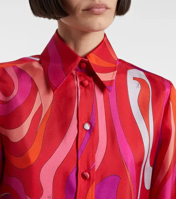 Emilio Pucci Marmo Silk Shirt