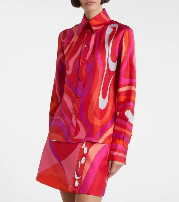 Emilio Pucci Marmo Silk Shirt