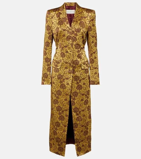 Dries Van Noten Rilly Jacquard Coat