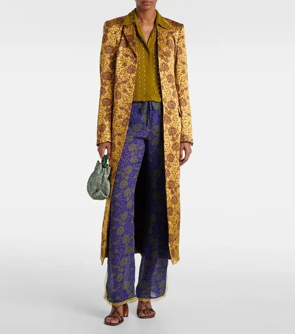 Dries Van Noten Rilly Jacquard Coat