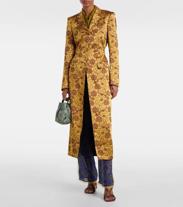 Dries Van Noten Rilly Jacquard Coat