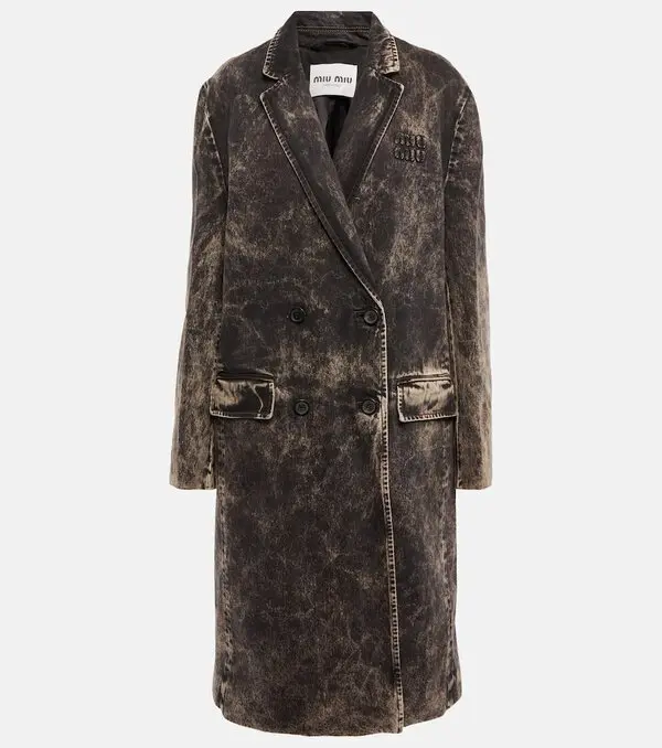 Miu Miu Bleached Denim Coat