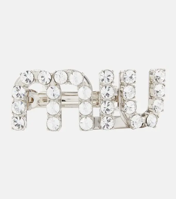 Miu Miu Logo-embellished Hair Clip - Multicoloured