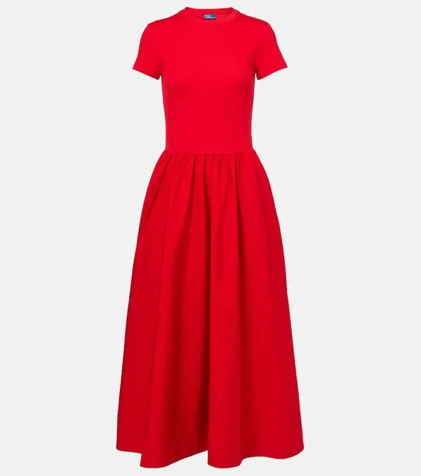 Polo Ralph Lauren Cotton T-shirt Dress - Red