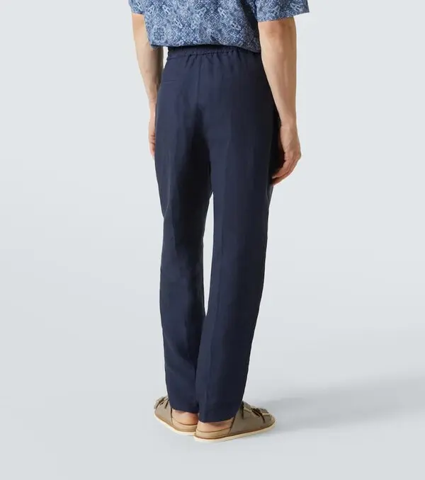 Brunello Cucinelli Linen Straight Pants