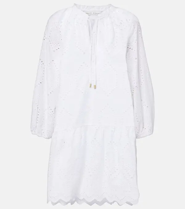 Heidi Klein Rhode Island Broderie Anglaise Minidress - White