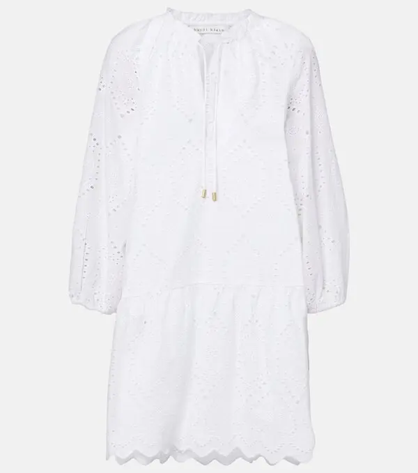 Heidi Klein Rhode Island Broderie Anglaise Minidress - White