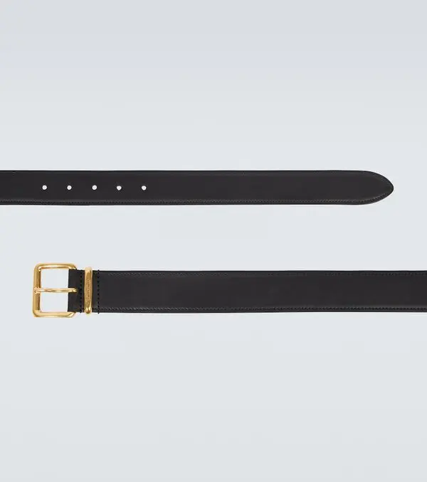 Miu Miu Leather Belt With Buckle Fastening - Black