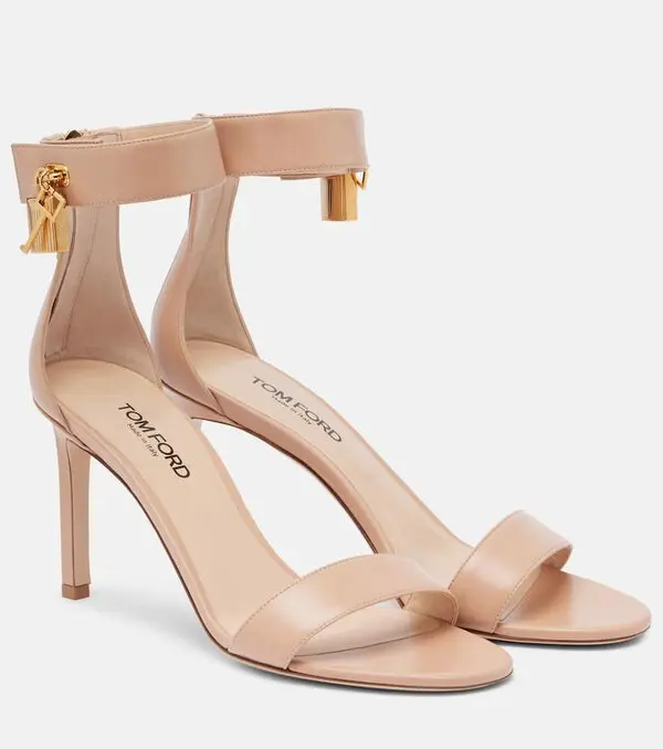 TOM FORD Padlock Leather Sandals