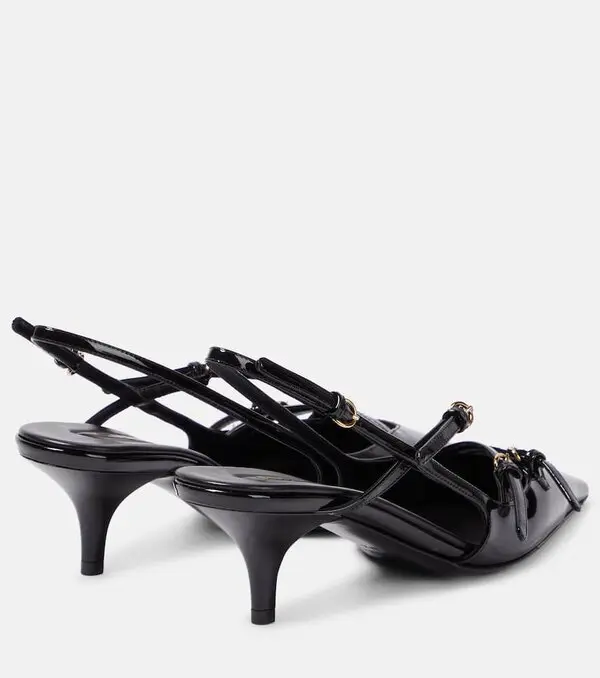 Miu Miu Patent Leather Slingback Pumps