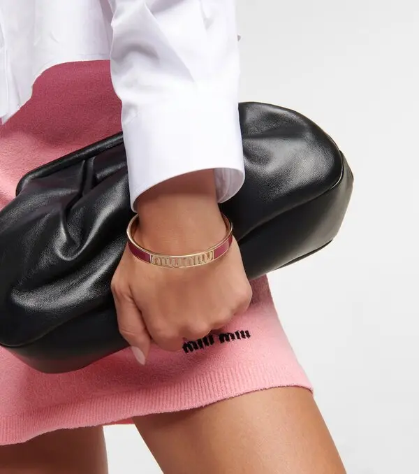 Miu Miu Logo Enameled Bracelet