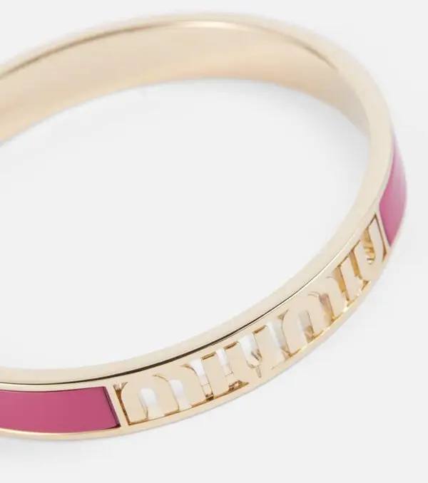 Miu Miu Logo Enameled Bracelet