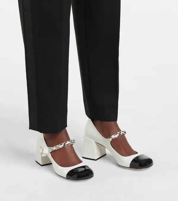 Miu Miu Mary Jane Leather Pumps