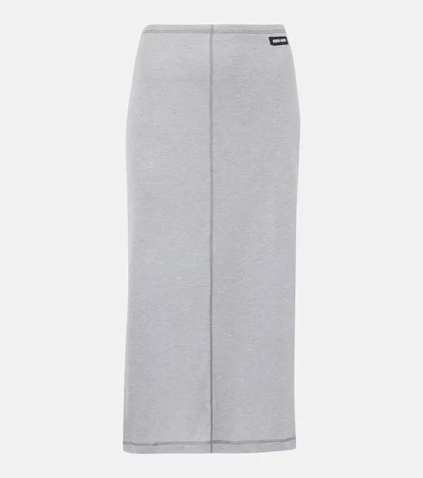 Miu Miu Silk Midi Skirt
