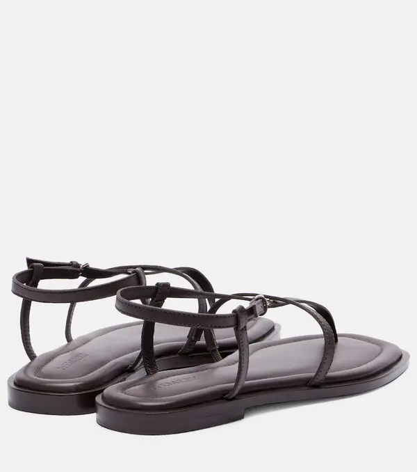 A.emery Heidi Leather Sandals - Brown