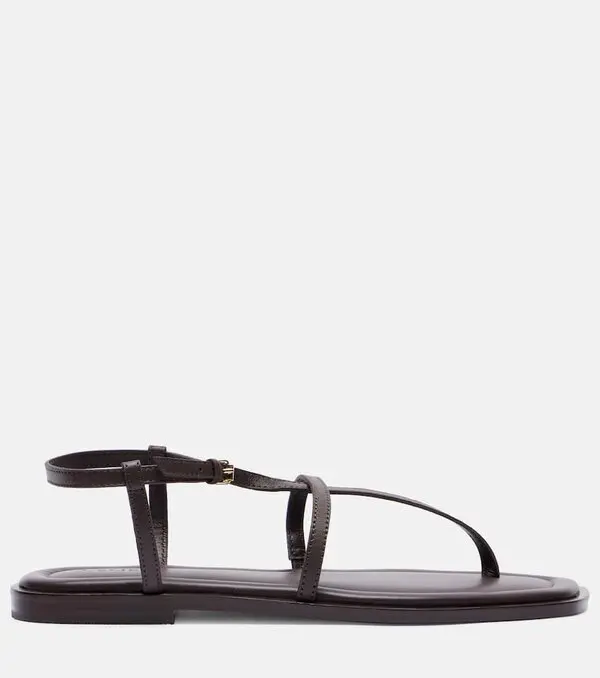 A.emery Heidi Leather Sandals - Brown