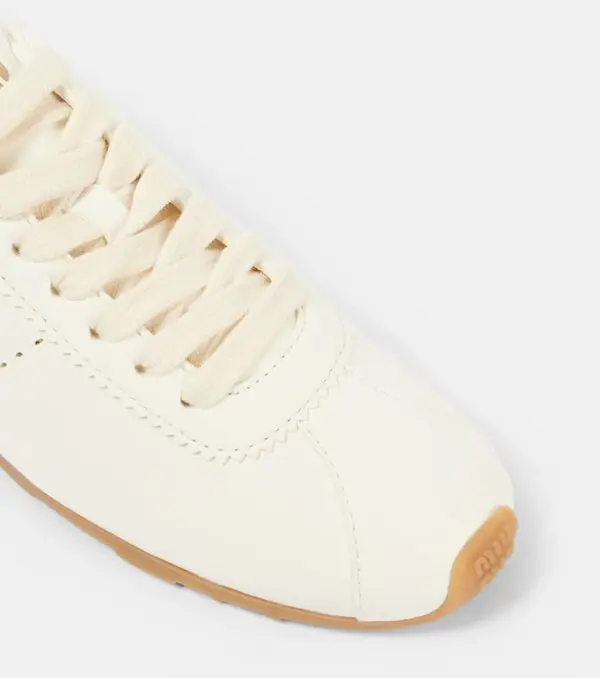 Miu Miu Leather Sneakers