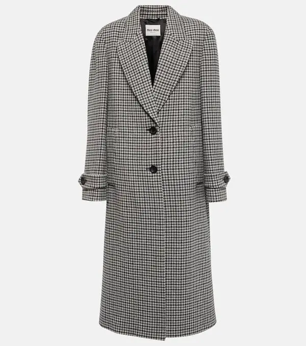 Miu Miu Single-breasted Virgin Wool Coat