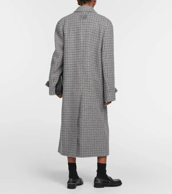 Miu Miu Single-breasted Virgin Wool Coat