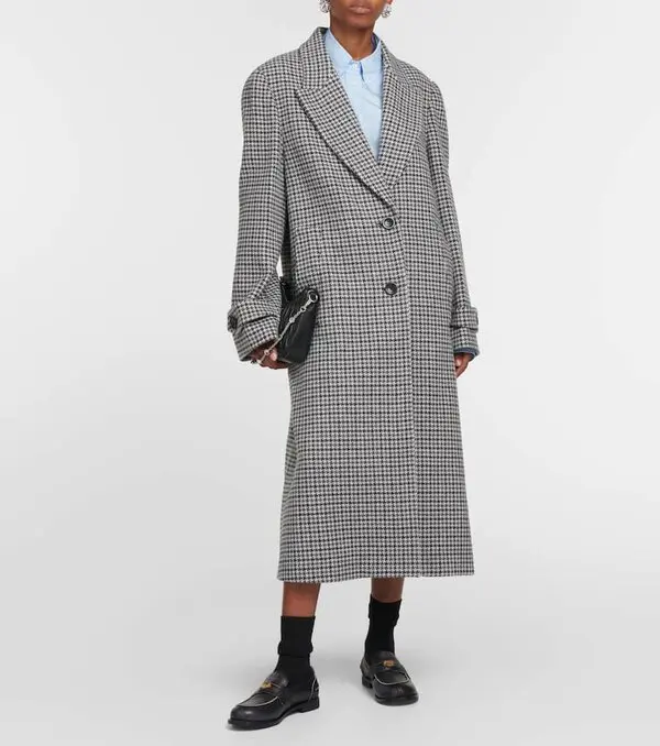 Miu Miu Single-breasted Virgin Wool Coat