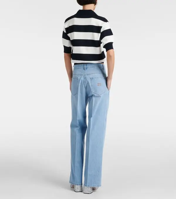 Miu Miu Low-rise Wide-leg Jeans