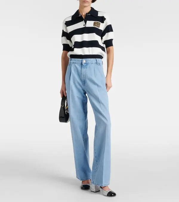 Miu Miu Low-rise Wide-leg Jeans