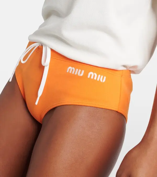 Miu Miu Logo Bikini Bottoms