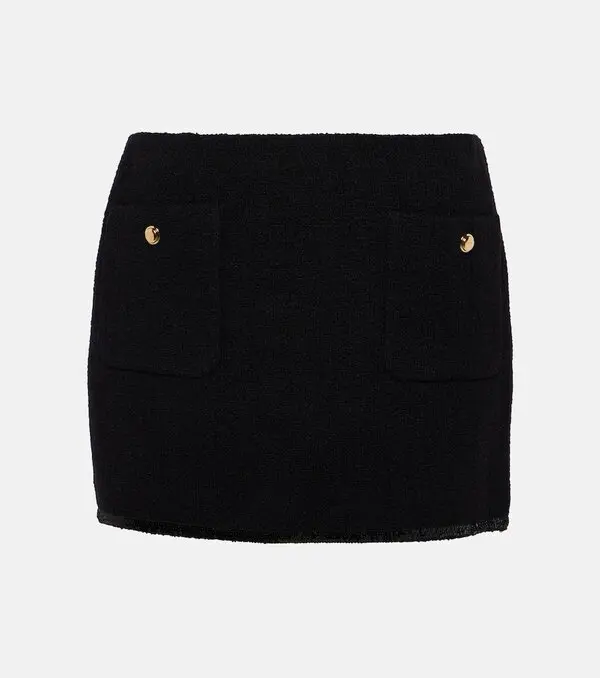 Miu Miu Wool-blend Miniskirt