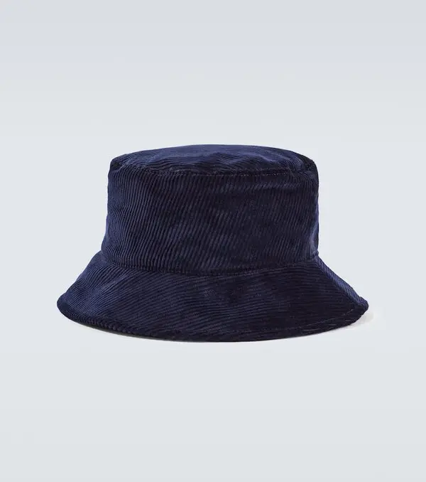 Miu Miu Logo Corduroy Bucket Hat