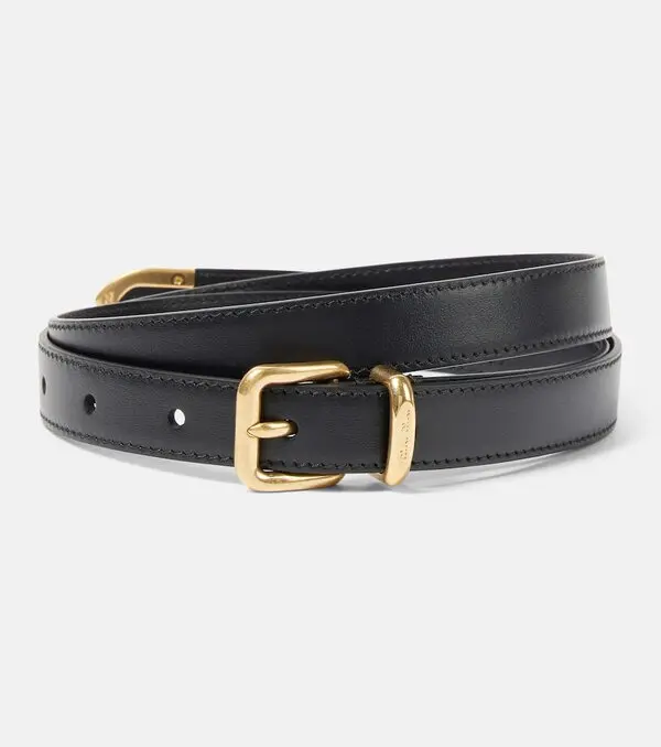 Miu Miu Leather Belt - Black