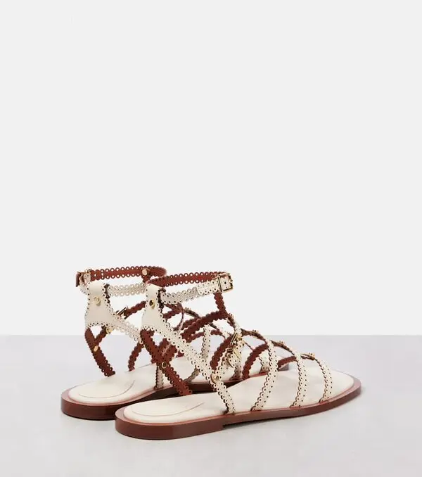 Zimmermann Goldie Leather Sandals