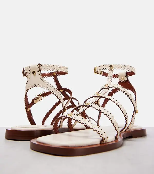 Zimmermann Goldie Leather Sandals