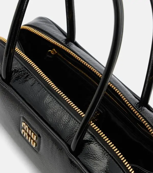 Miu Miu Patent Leather Top Handle Bag