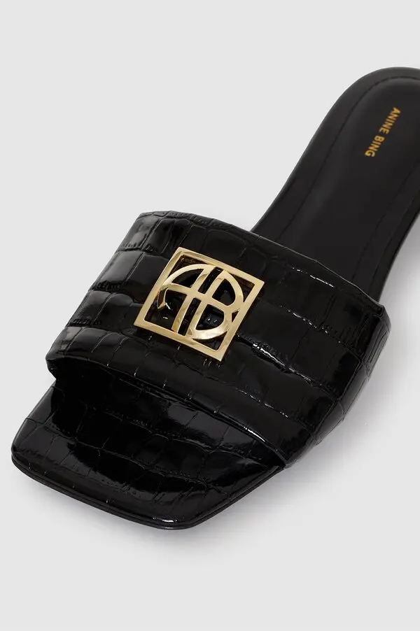 ANINE BING Ria Monogram Sandals