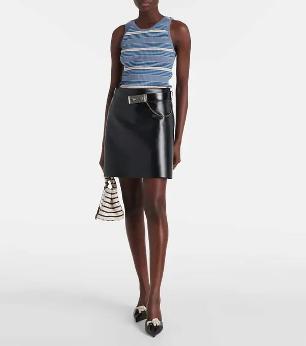 Prada Ribbed-knit Tank Top