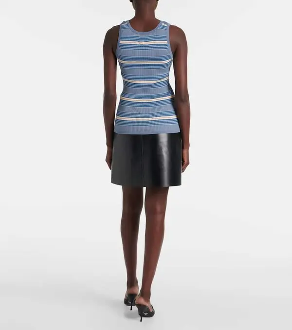 Prada Ribbed-knit Tank Top