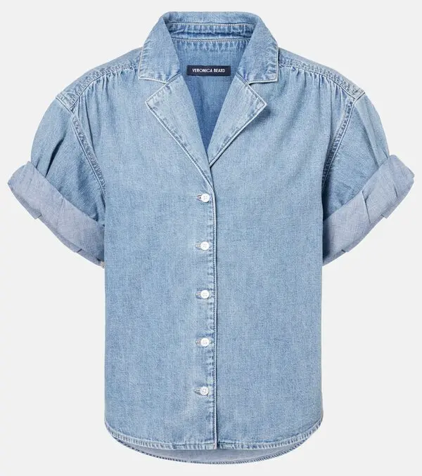 Veronica Beard Ilene Denim Shirt