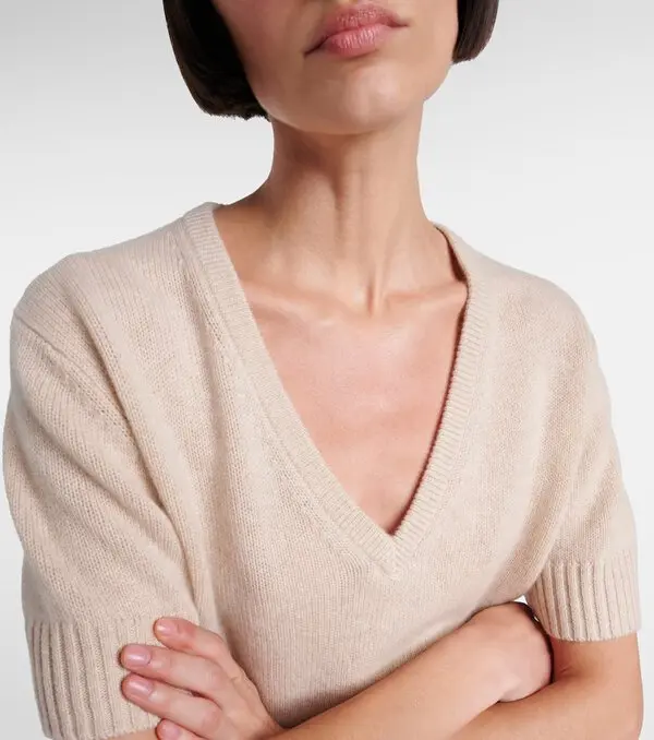Jardin Des Orangers Cashmere Top - Beige