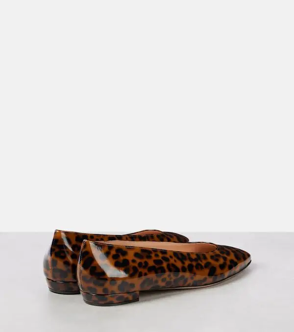 GIANVITO ROSSI Amelia Patent Leather Ballet Flats