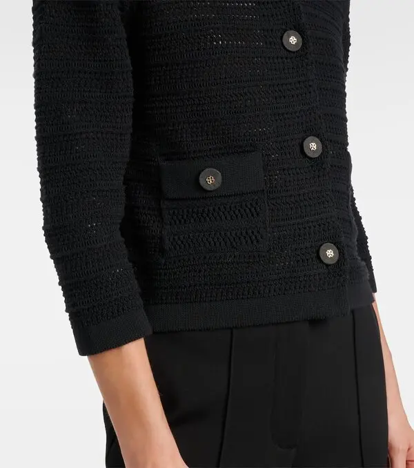 Dorothee Schumacher Precise Pointelle Cotton-blend Cardigan
