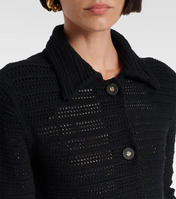 Dorothee Schumacher Precise Pointelle Cotton-blend Cardigan