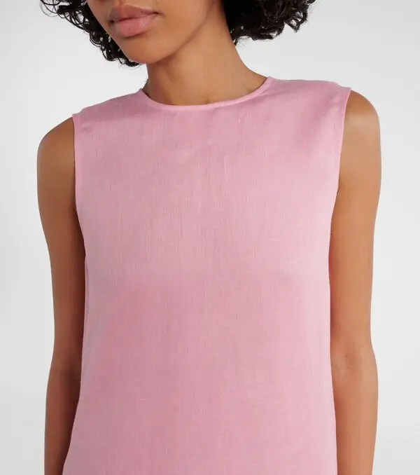 Asceno Tallin Linen Midi Dress